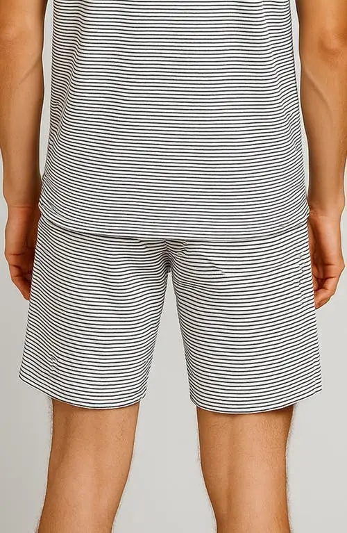 D.RT Vacay Stripe Cotton Terry Shorts
