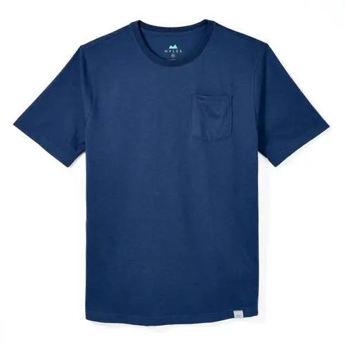 MYLES APPAREL Everyday Tee With Pocket - River