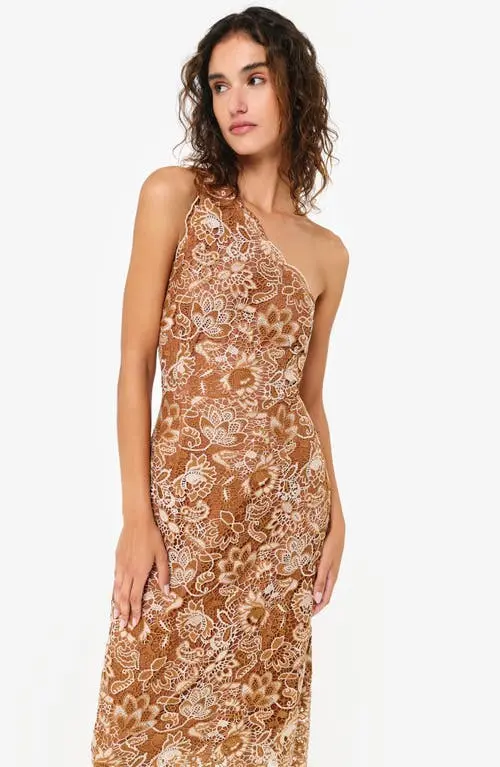 brown lace cami dress Burgundy Drape And Destiny Maxi Dress main image 0