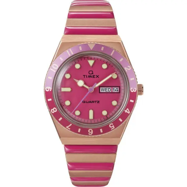 TIMEX® Q Timex Bracelet Watch - Pink