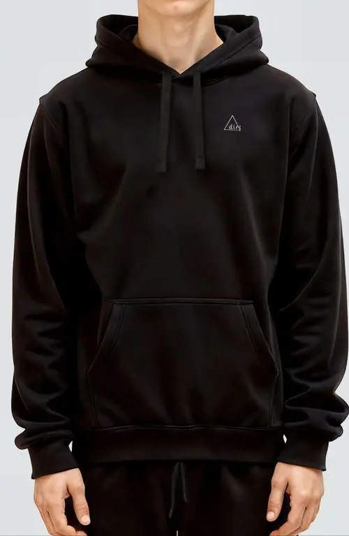 D.RT Classic Heavyweight Cotton Hoodie - Black