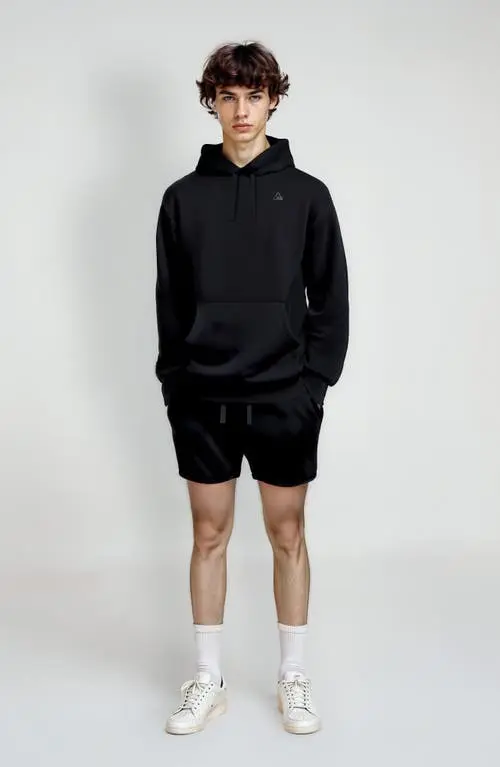 D.RT Classic Heavyweight Cotton Hoodie - Black