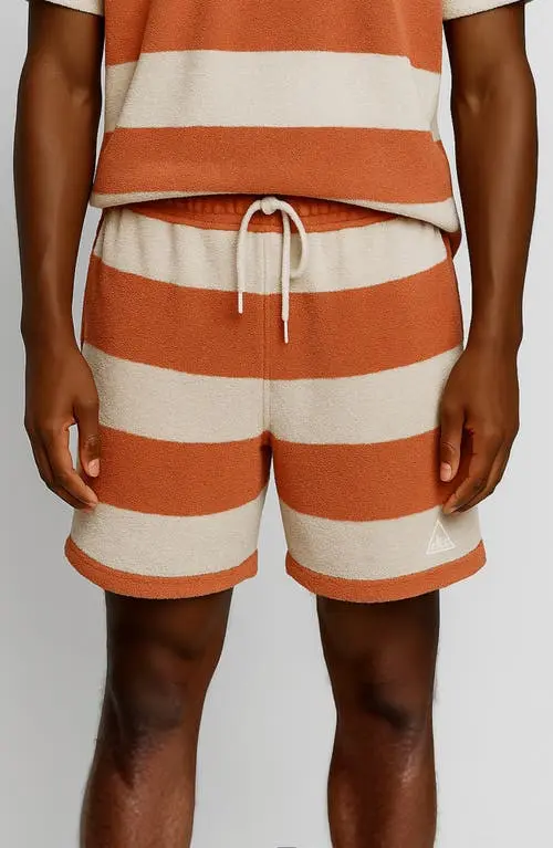 D.RT Stripe Cotton Terry Shorts