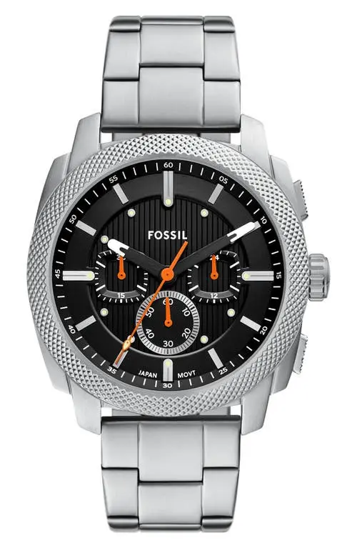 Fossil Machine Chronograph Bracelet Watch - Silver