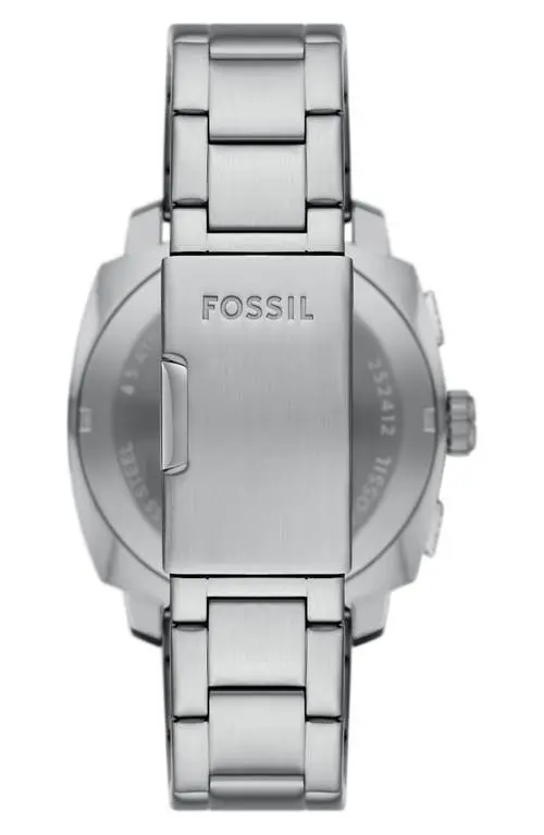 Fossil Machine Chronograph Bracelet Watch - Silver