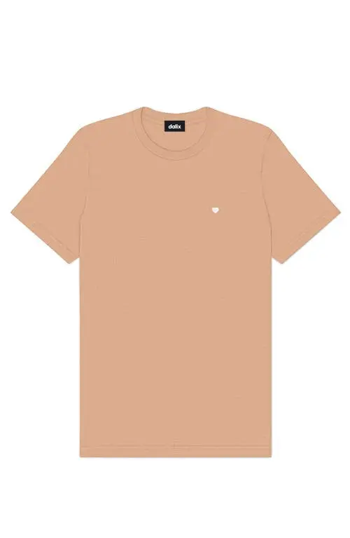 DALIX Lil Heart Midweight Cotton Tee - Peach