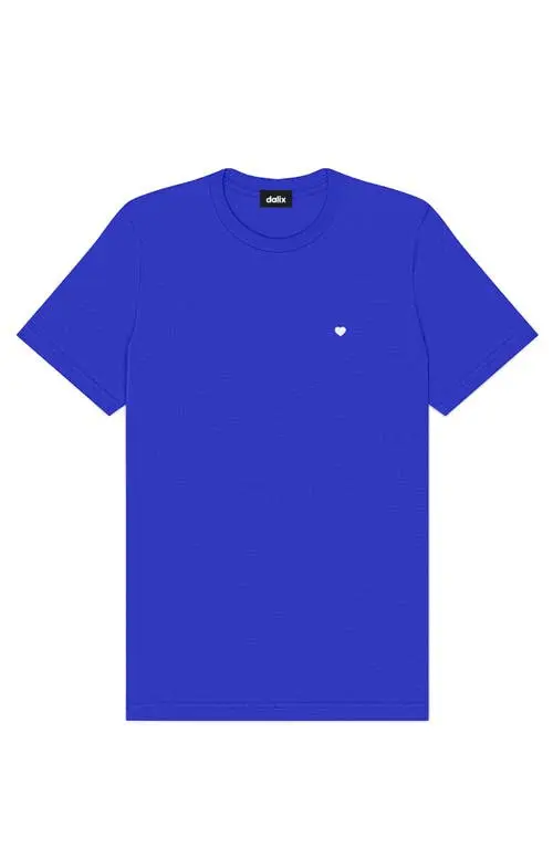 DALIX Lil Heart Midweight Cotton Tee - Royal Blue