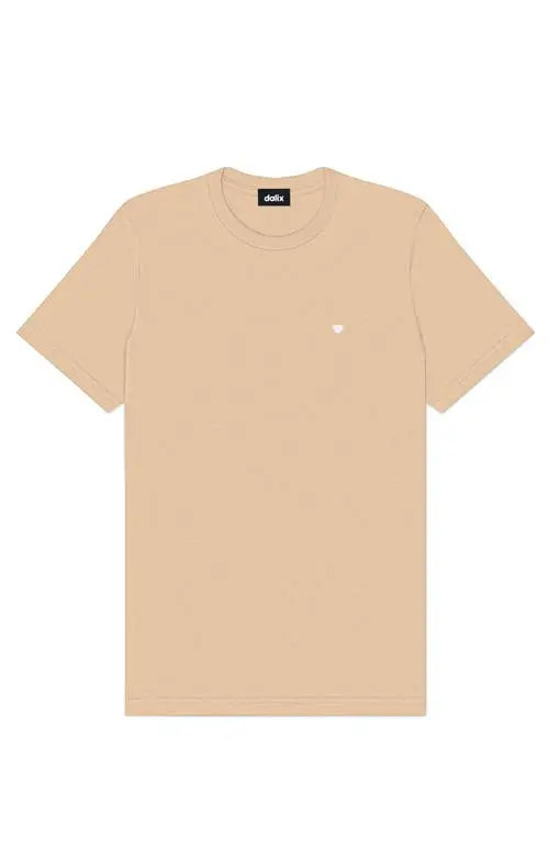 DALIX Lil Heart Midweight Cotton Tee - Sand