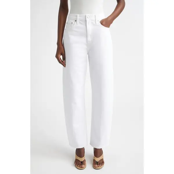 Alaïa Low Round Jeans - Blanc
