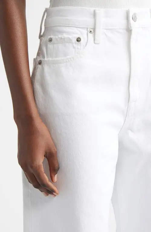 Alaïa Low Round Jeans - Blanc