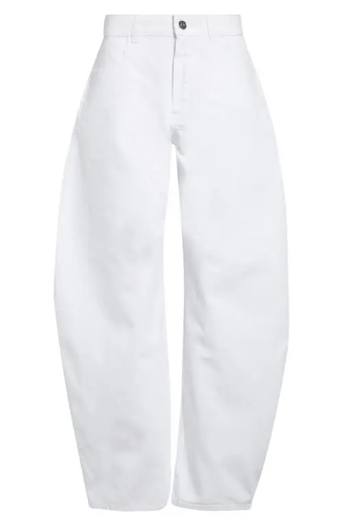 Alaïa Low Round Jeans - Blanc