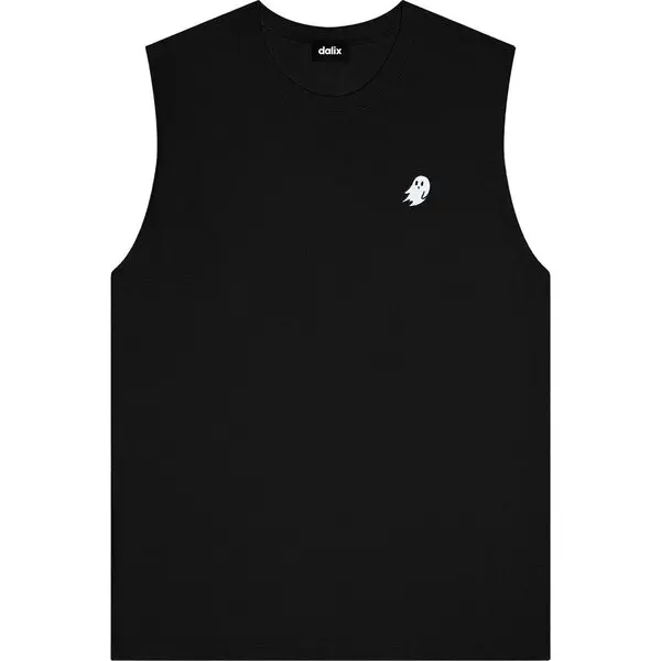 DALIX Ghost Lightweight Cotton Tank - Black