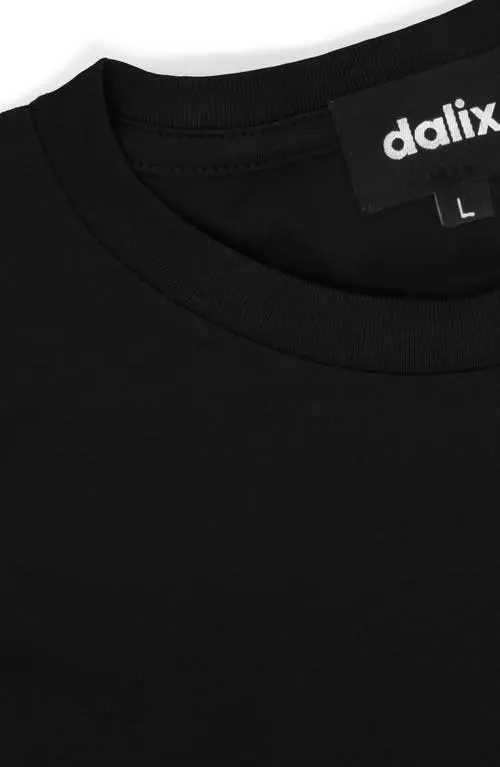 DALIX Ghost Embroidered Lightweight Cotton Muscle Tank - Black