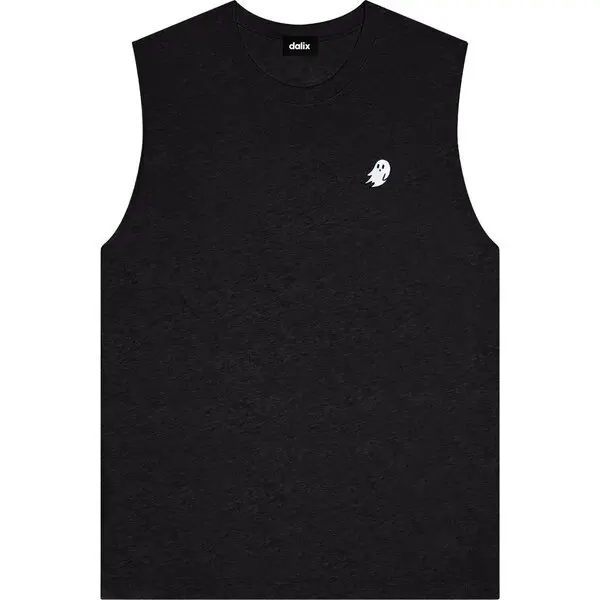 DALIX Ghost Lightweight Cotton Tank - Dark Heather