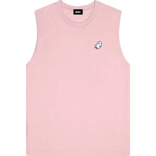 DALIX Ghost Lightweight Cotton Tank - Pink