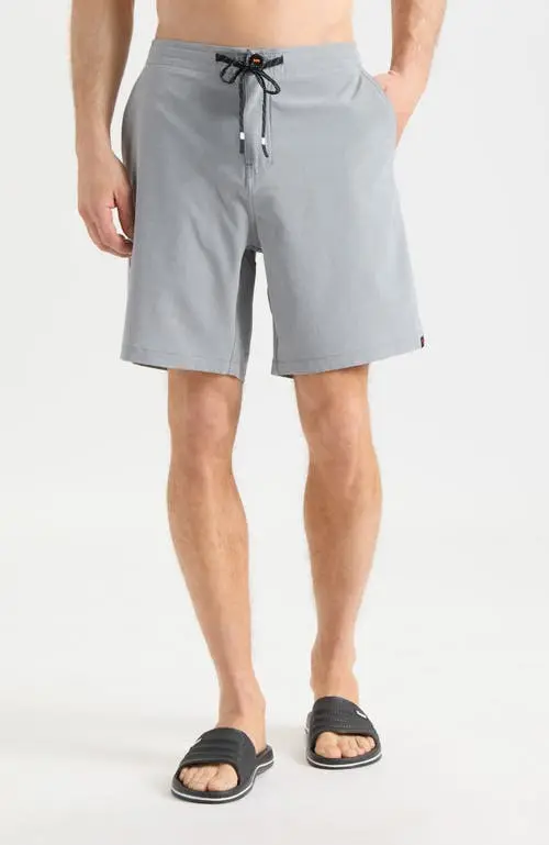 SALT LIFE Chino-style Tournament Walking Shorts - Heather Grey