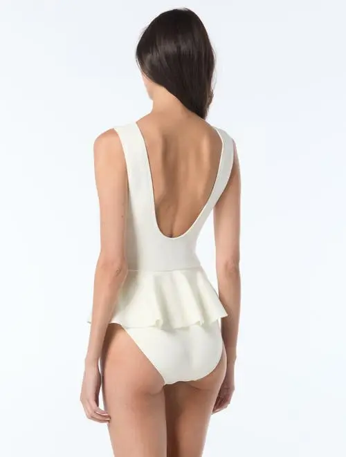 Vince Camuto Scuba Knit Skirted One Piece Swimsuit