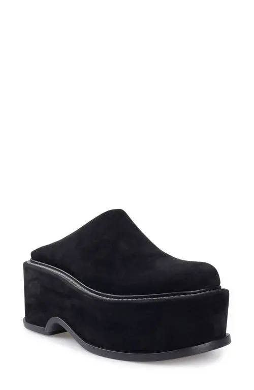 ARTISAN CRAFTED BY ZIGI Bizzy Platform Clog - Black Suede