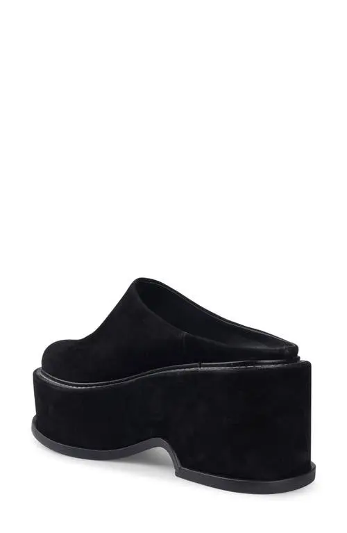 ARTISAN CRAFTED BY ZIGI Bizzy Platform Clog - Black Suede