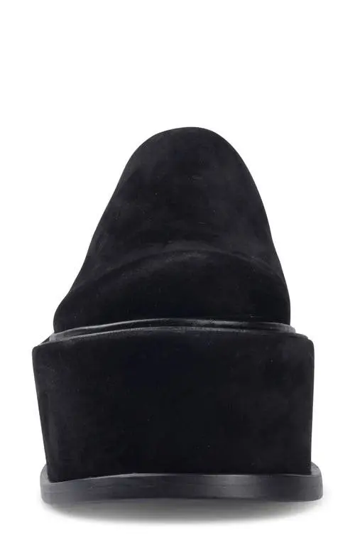 ARTISAN CRAFTED BY ZIGI Bizzy Platform Clog - Black Suede