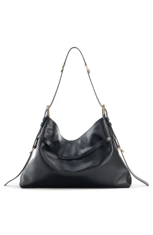 Givenchy Voyou Leather Shoulder Bag - Black