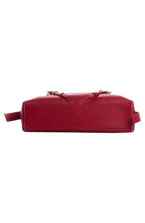 Givenchy Voyou Leather Shoulder Bag - Dark Red