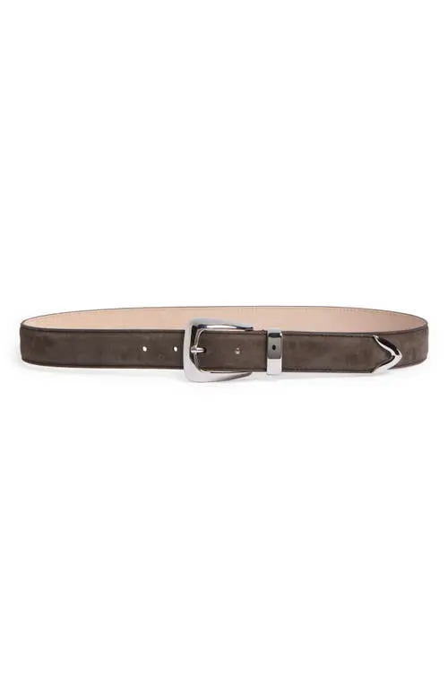 Khaite Benny Suede Belt - Ebano