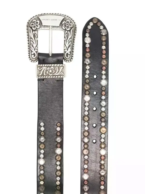 GOLDEN GOOSE Lace Belt With Decorative Buckle