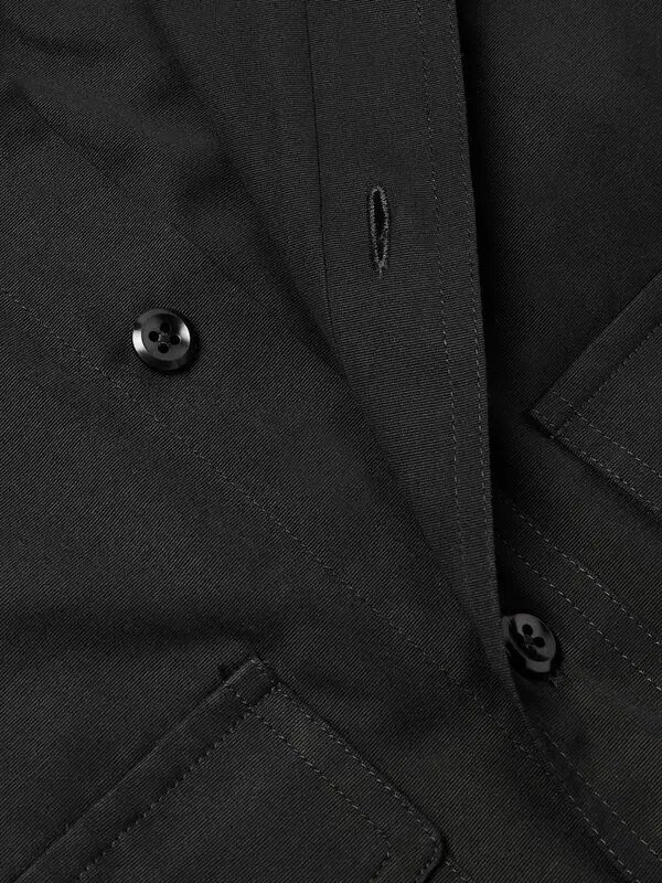 TOM FORD Cotton And Silk-blend Twill Shirt - Black