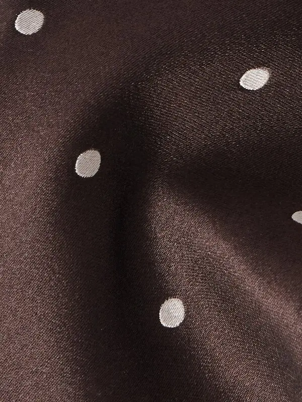 TOM FORD 8cm Polka-dot Silk-satin Tie - Brown