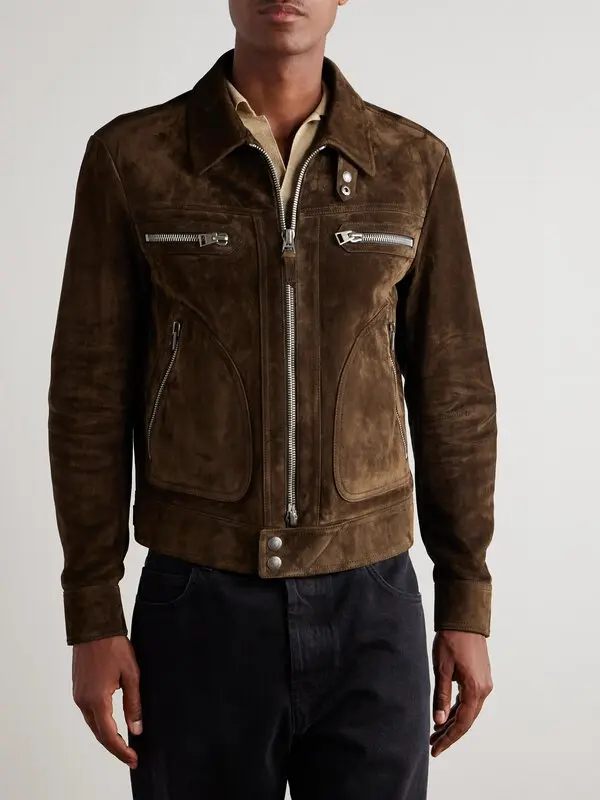 TOM FORD Slim-fit Suede Jacket