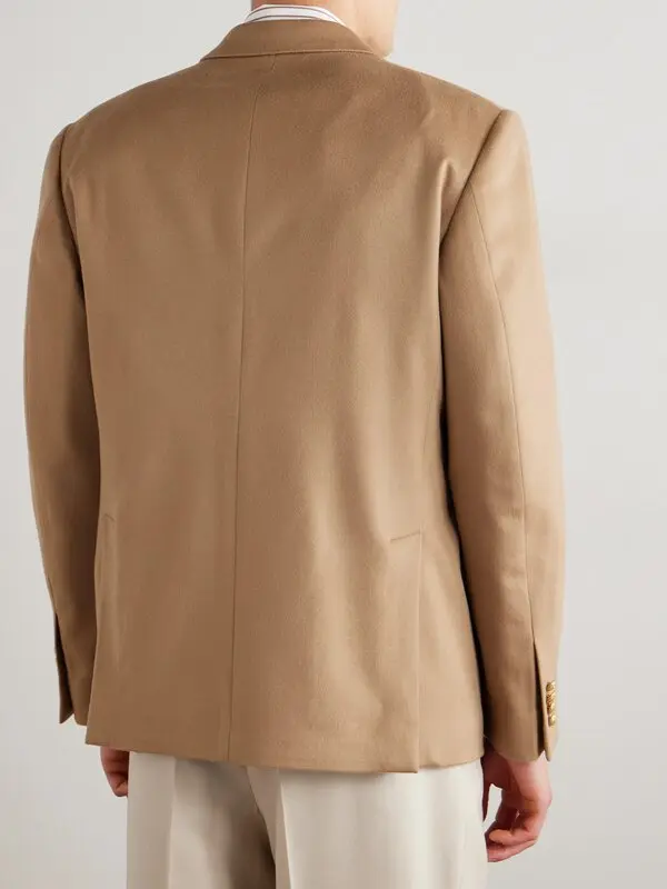 LARDINI Double-breasted Virgin Wool Blazer