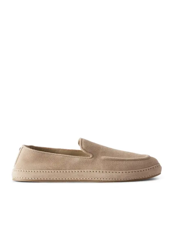 Canali Suede Loafers - Neutrals