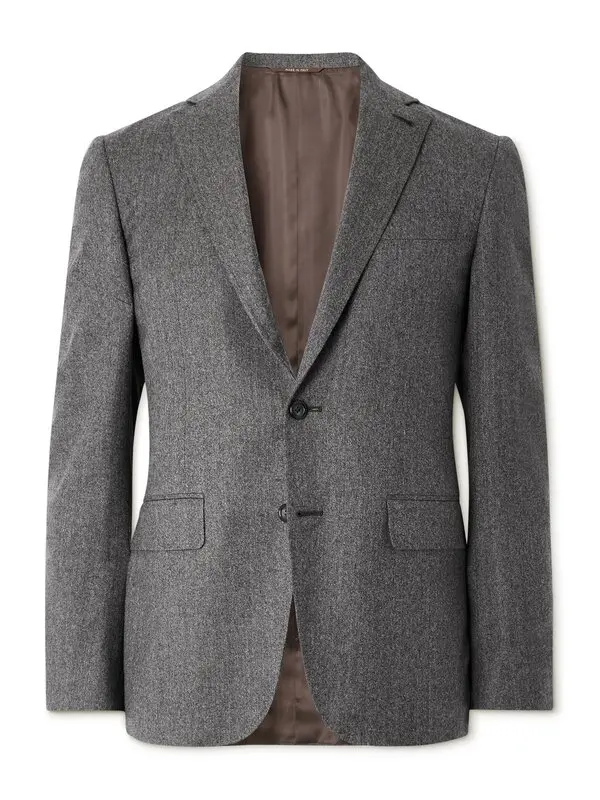 Canali Impeccabile Wool Suit Jacket - Gray