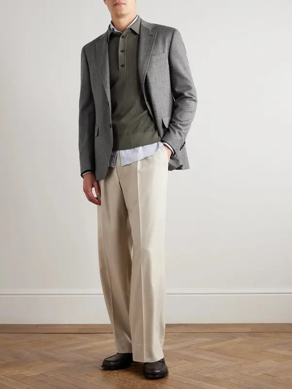 Canali Impeccabile Wool Suit Jacket - Gray