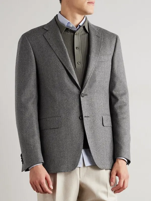 Canali Impeccabile Wool Suit Jacket - Gray