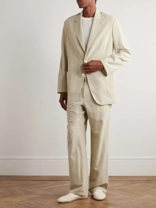 Auralee Oversized Cotton And Wool-blend Gabardine Blazer