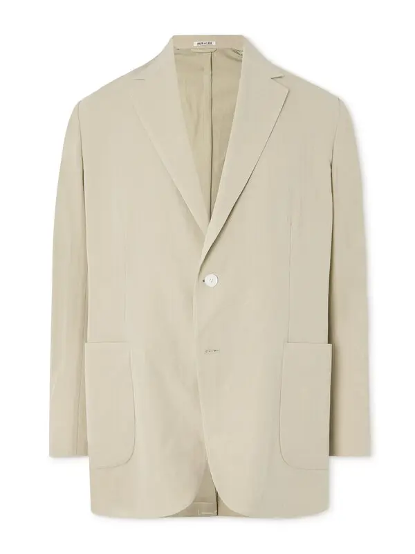 Auralee Oversized Cotton And Wool-blend Gabardine Blazer