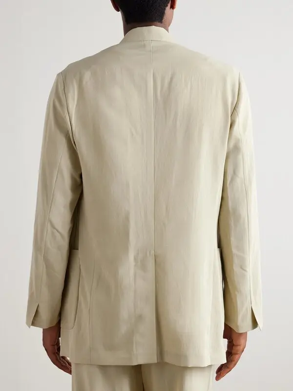 Auralee Oversized Cotton And Wool-blend Gabardine Blazer
