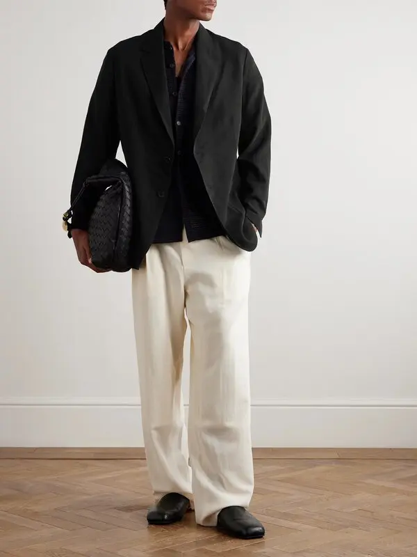 Auralee Oversized Cotton And Wool-blend Gabardine Blazer