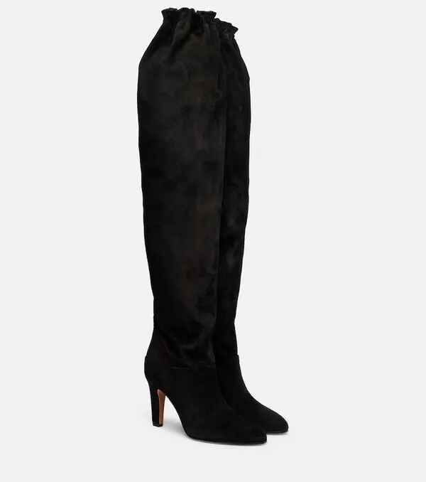 Chloé Suede Over-the-knee Boots - Black