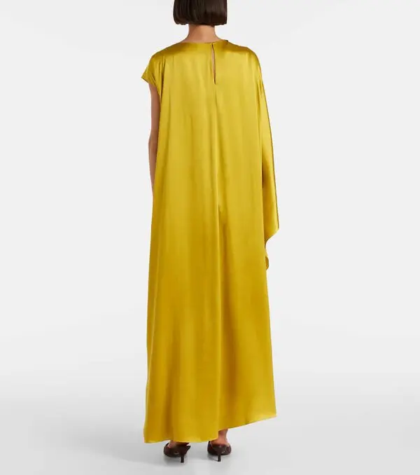 ROKSANDA Hiba Caped Silk Gown - Yellow