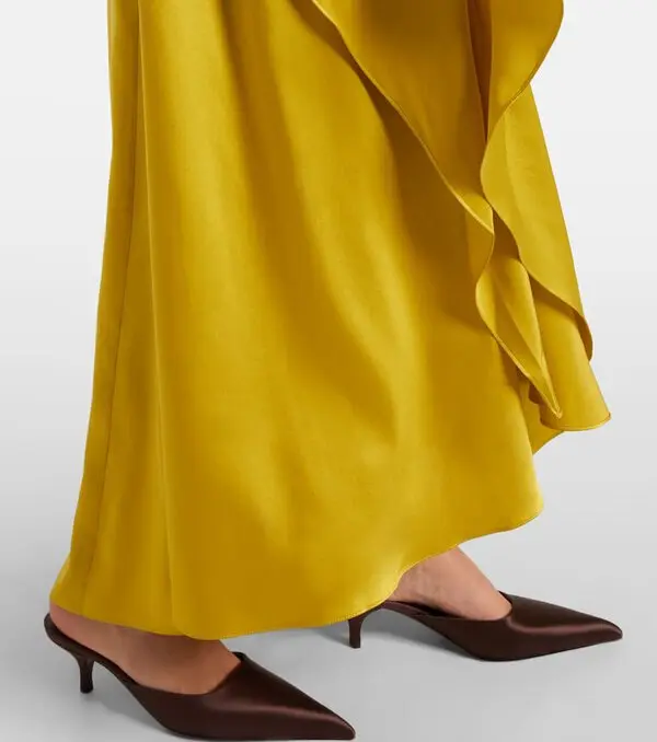 ROKSANDA Hiba Caped Silk Gown - Yellow
