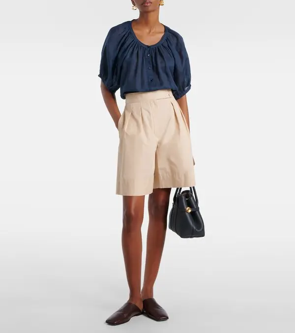 Loro Piana Gritt Ramie Shirt - Blue
