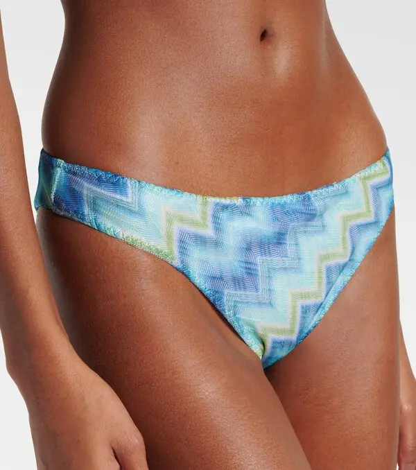 Missoni Zigzag One-shoulder Bikini - Multicoloured