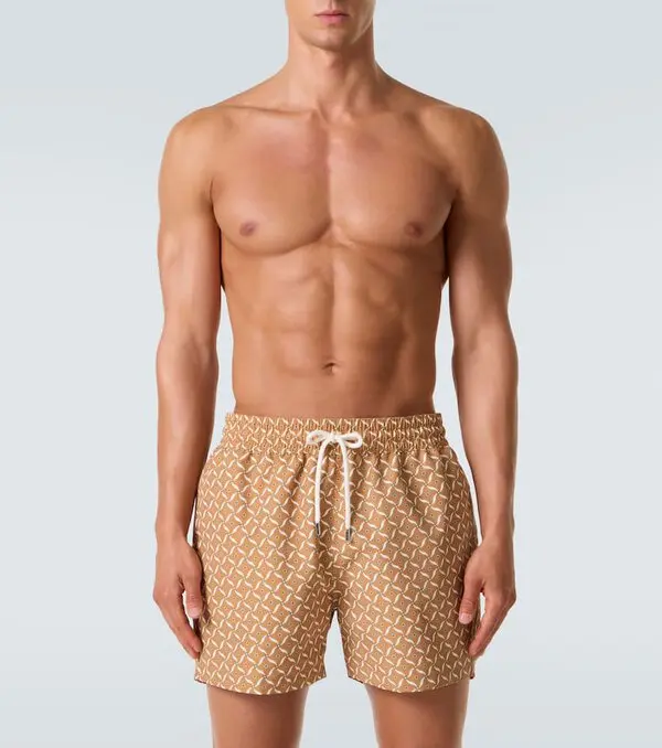 Frescobol Carioca Rio Printed Swim Trunks