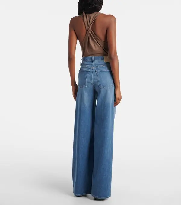 Citizens Of Humanity Lyra Long High-rise Wide-leg Jeans - Blue