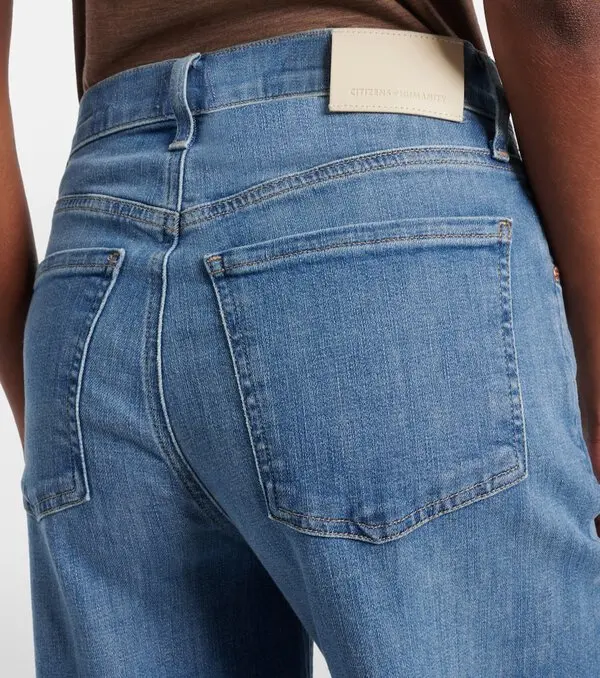 Citizens Of Humanity Lyra Long High-rise Wide-leg Jeans - Blue
