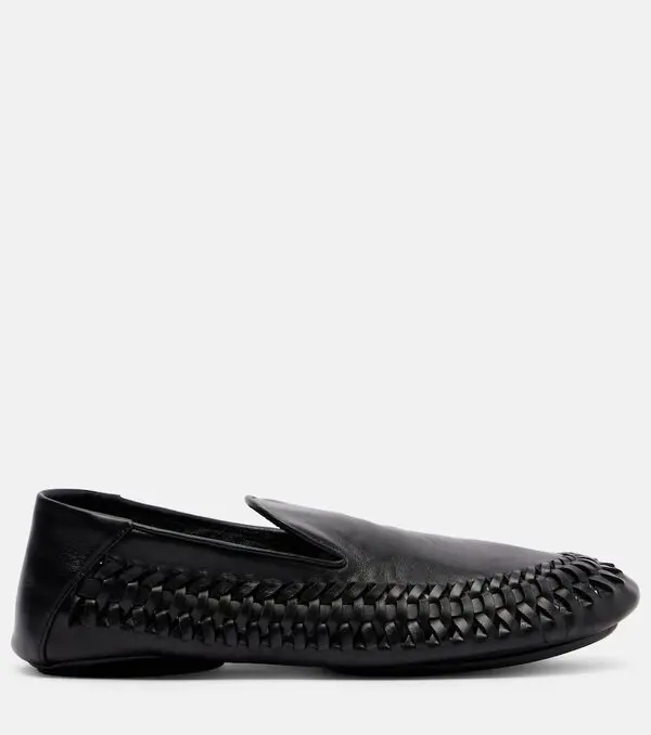 Proenza Schouler Whip Leather Loafers - Black