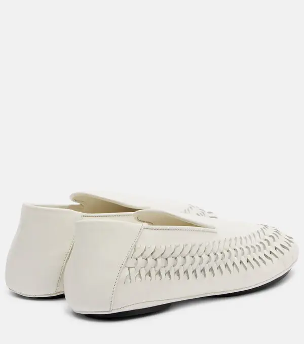 Proenza Schouler Whip Leather Loafers - White